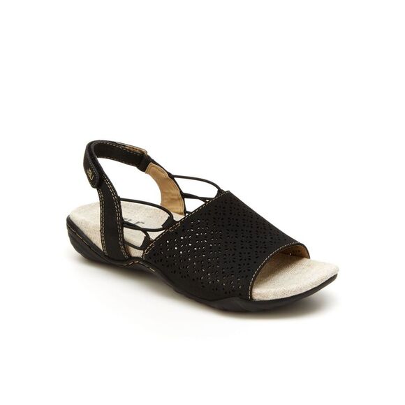 JBU | Shoes | Jbu Womens Black Bungee Cording Cutouts Pixie Vegan Toe ...